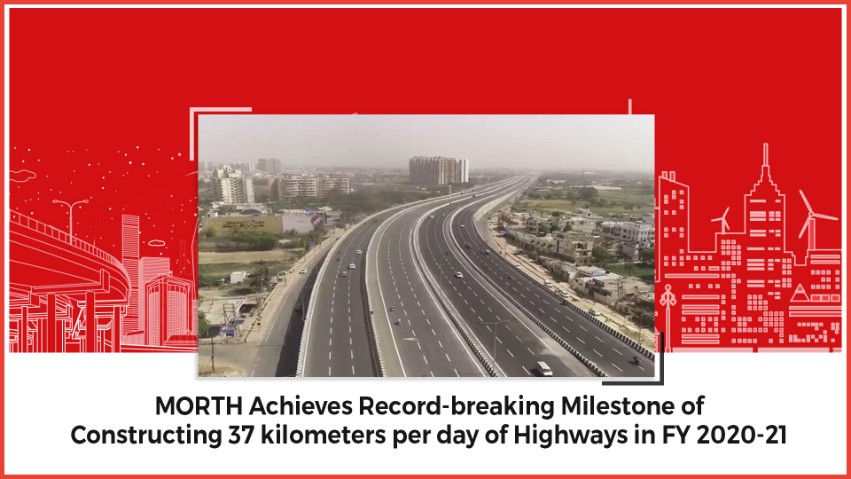 MoRTH Achieves Record-breaking Milestone Of Constructing Highway 37 KM/Day